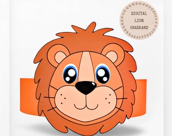 Lion Paper Crown - Printable - Etsy