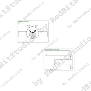 Polar Bear Paper Crown, Animal Paper Hat for Kids, Instant Download ...