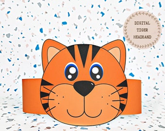 Bee Paper Crown Animal Paper Hat for Kids Instant Download - Etsy