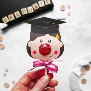 Graduate Girl Lollipop, Instant Download Lollipop Holder,pdf File ...