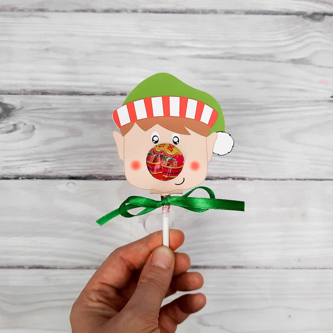 Elf Lollipop, Instant Download Lollipop Holder,pdf File, Digital Party ...