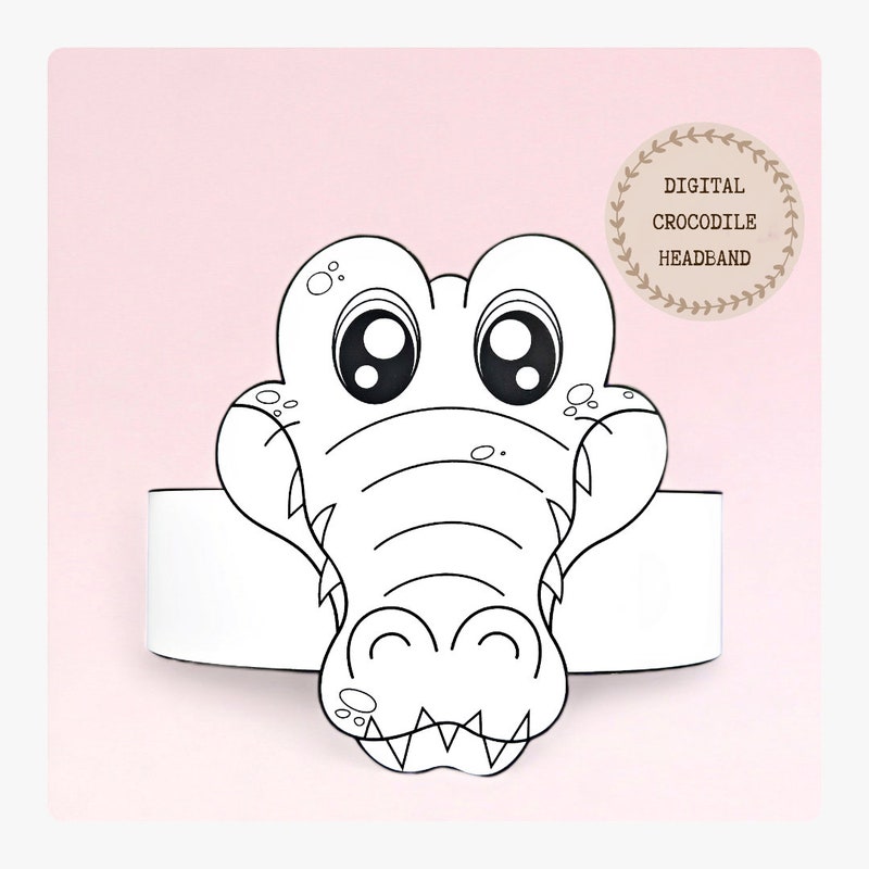 Printable Crocodile Mask - Etsy