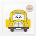 School Bus Paper Crown,back to School Paper Hat for Kids, Instant ...