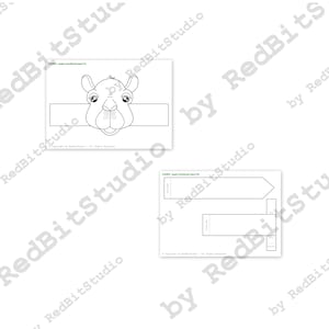 Camel Paper Coloring Crown, Animal Paper Hat for Kids, Instant Download ...