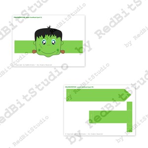 Frankenstein Crown, Halloween Paper Hat for Kids, Instant Download ...