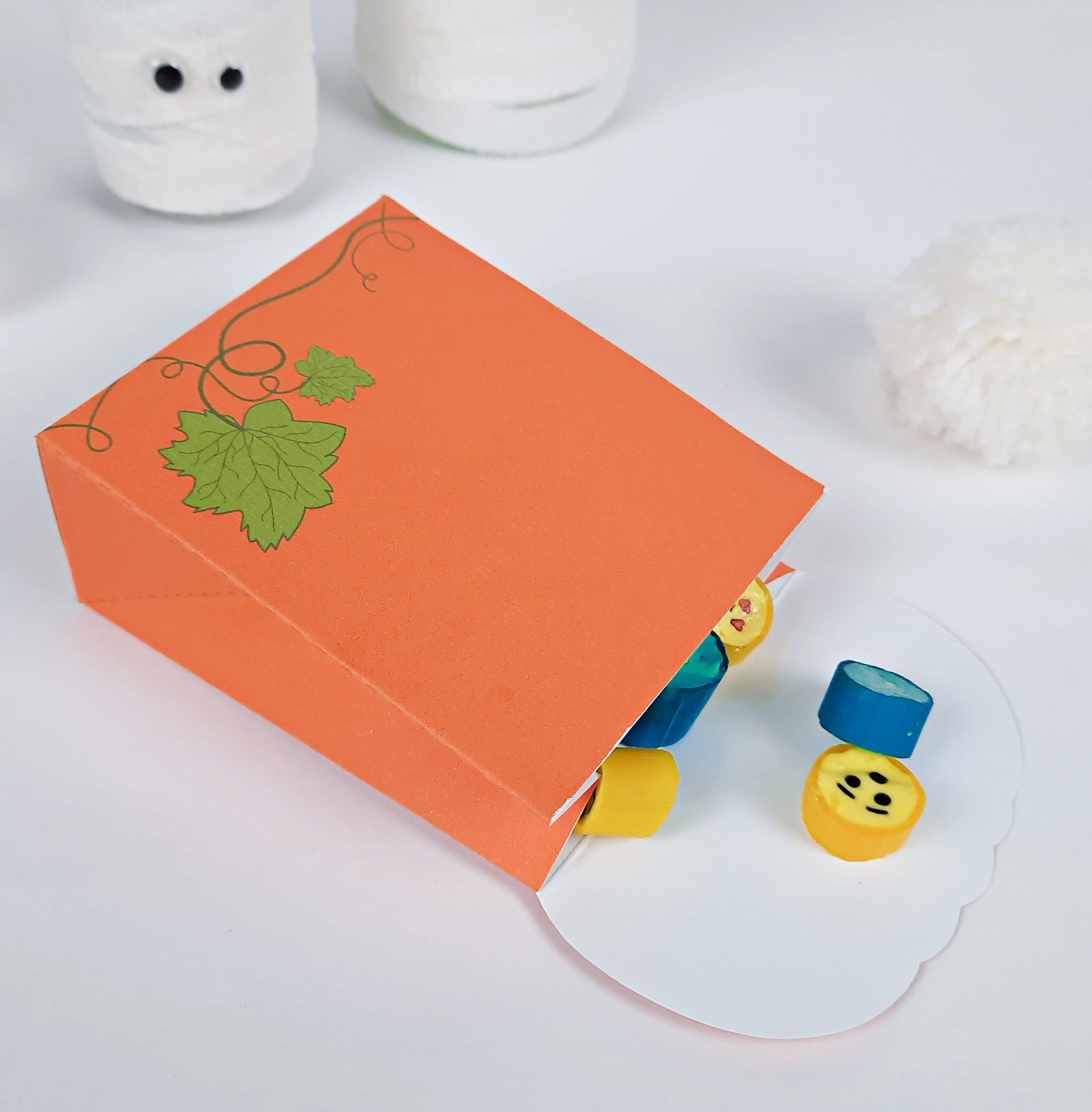 Pumpkin Gift Box Printable Favor Box Halloween Template to - Etsy