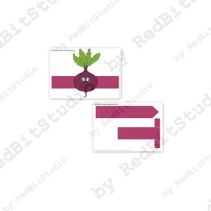 Beetroot Paper Crown,vegetable Paper Hat for Kids,instant Download ...