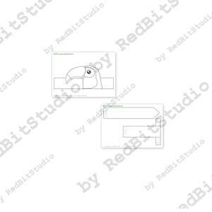 Toucan Paper Coloring Crown, Bird Paper Hat for Kids, Instant Download ...