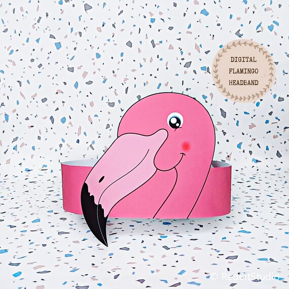 Printable Flamingo Mask