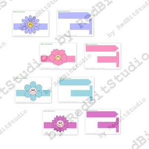 4 Flower Paper Crowns, Flower Paper Hats for Kids, Instant Download ...