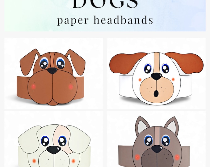 Pets Animals Paper Crowns Dog Cat Hamster Parrot Goldfish Bunny ...