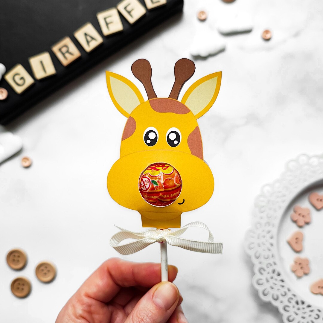 Giraffe Lollipop, Instant Download Lollipop Holder,pdf File, Digital ...