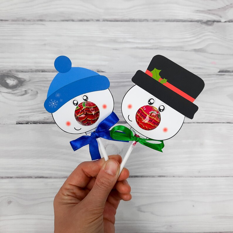 Snowman Lollipop, Instant Download Lollipop Holder,pdf File, Digital ...