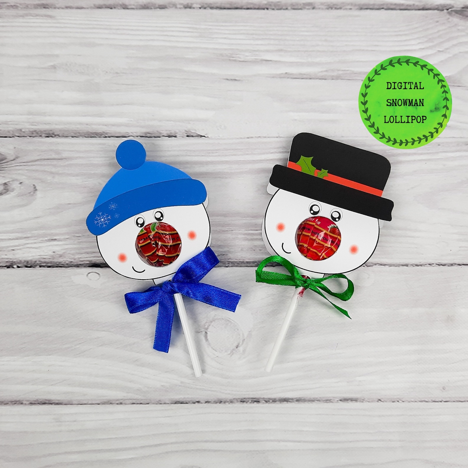 Snowman Lollipop, Instant Download Lollipop Holder,pdf File, Digital ...