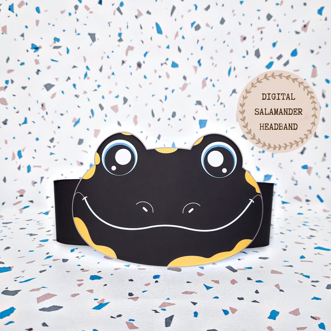 Salamander Paper Crown, Animal Paper Hat for Kids, Instant Download ...