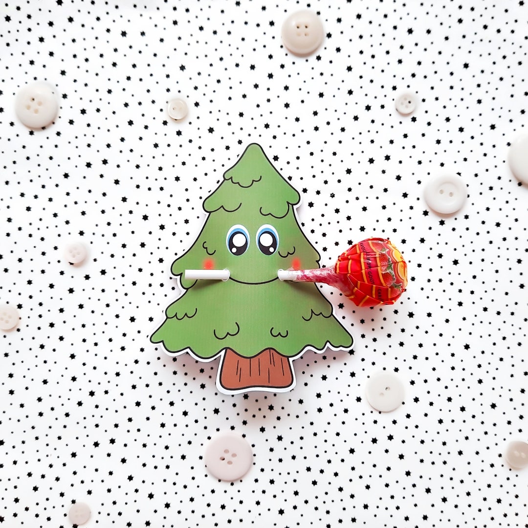 Christmas Tree Lollipop,instant Download Lollipop Holder,digital Party ...