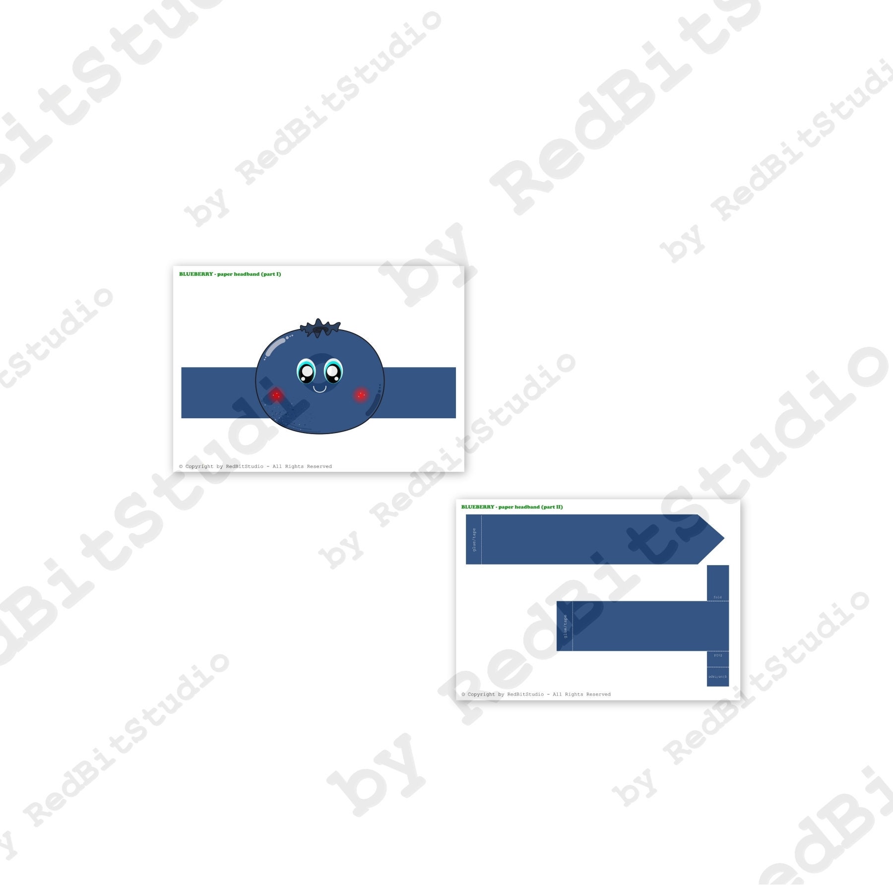 Blueberry Paper Crown,fruit Paper Hat for Kids, Instant Download Paper ...