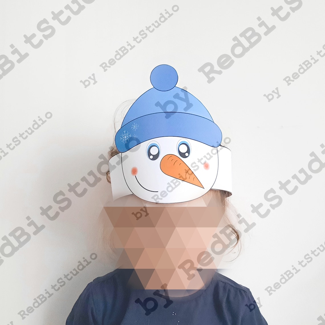 Snowman Paper Crown, Christmas Paper Hat for Kids, Instant Download ...