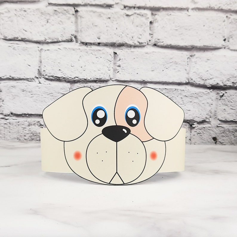 4 Dogs Paper Crowns Dogs Paper Hats for Kids Instant - Etsy