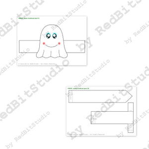 Ghost Paper Crown, Halloween Paper Hat for Kids, Instant Download Paper ...