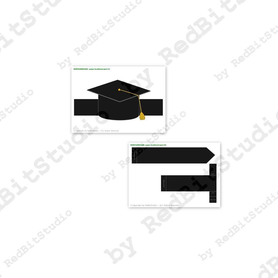 Mortarboard Paper Crown,graduate Cap Hat for Kids,instant Download ...