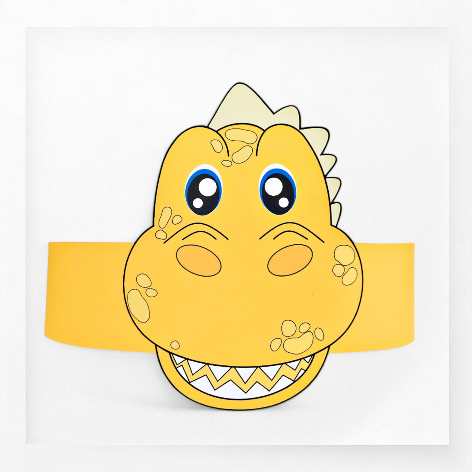 4 Dinosaur Paper Crowns, Dino Paper Hats for Kids, Instant Download ...