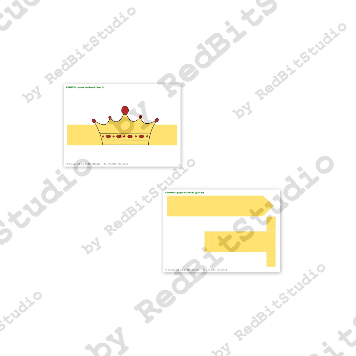 King Crown, Paper Hat for Kids, Instant Download Paper Crown, Digital ...