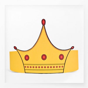 4 Crown Headbands, Paper Hats for Kids, Instant Download Paper Crowns ...
