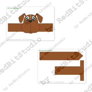 Dog Paper Crown, Animal Paper Hat for Kids, Instant Download Paper ...