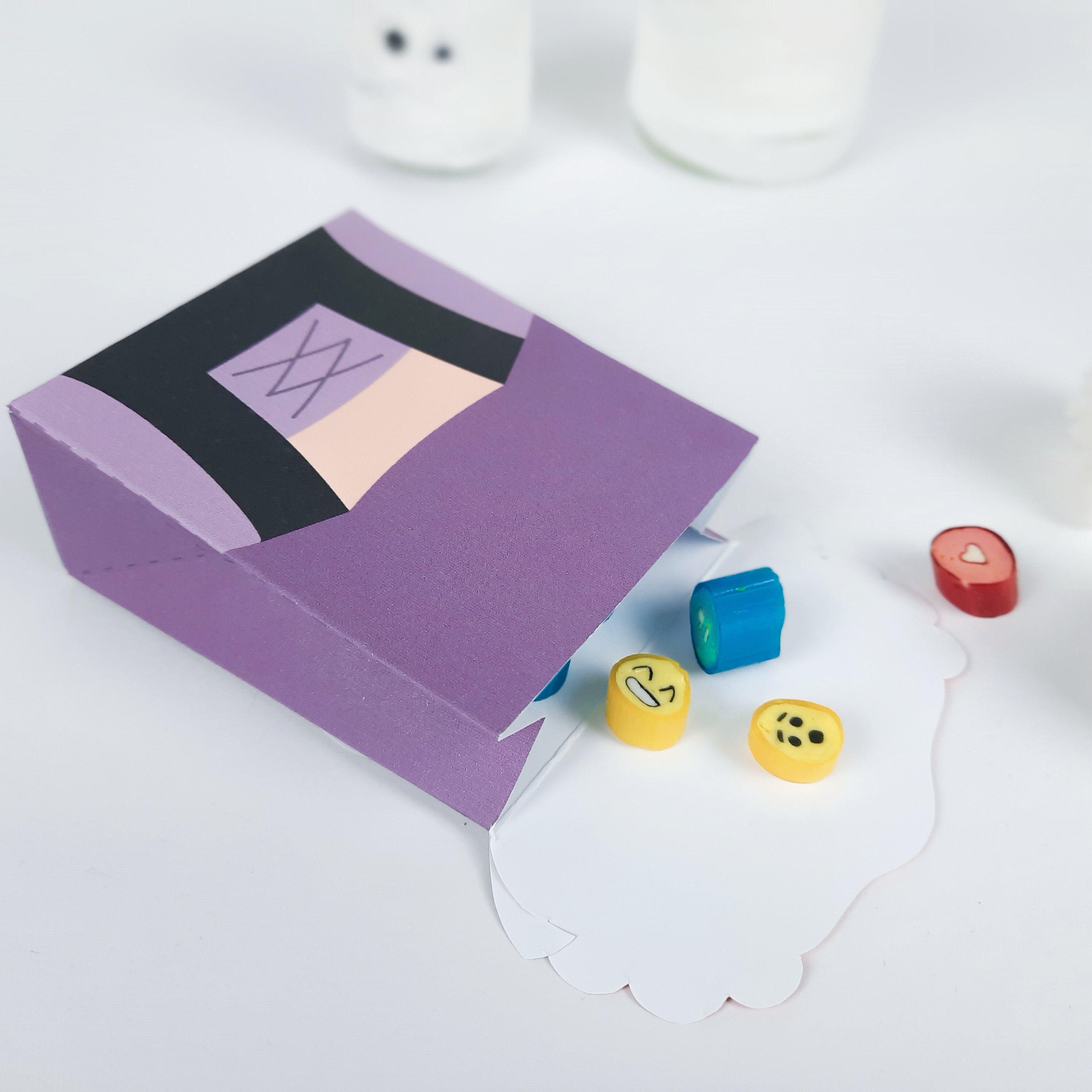 Witch Gift Box Printable, Favor Box Halloween, Template to Assemble Box ...