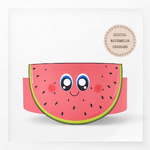 Watermelon Paper Crown,fruit Paper Hat for Kids, Instant Download Paper ...