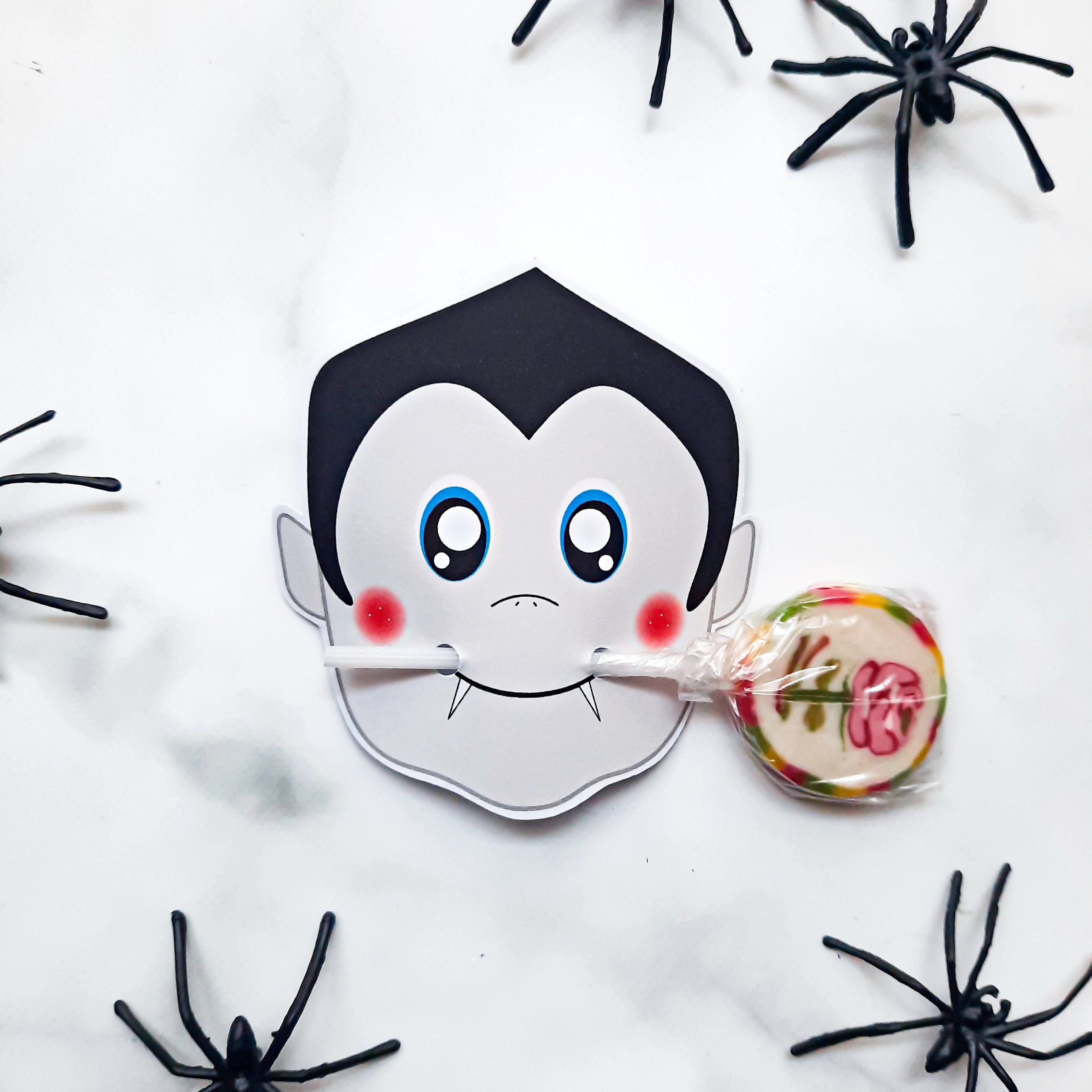 Dracula Lollipop, Instant Download Lollipop Holder, Digital Party ...