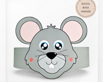 Mouse Paper Crown Printable - Etsy