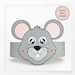 Mouse Paper Crown, Animal Paper Hat for Kids, Instant Download Paper ...