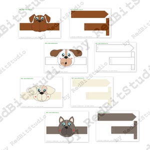 4 Dogs Paper Crowns, Dogs Paper Hats for Kids, Instant Download Paper ...