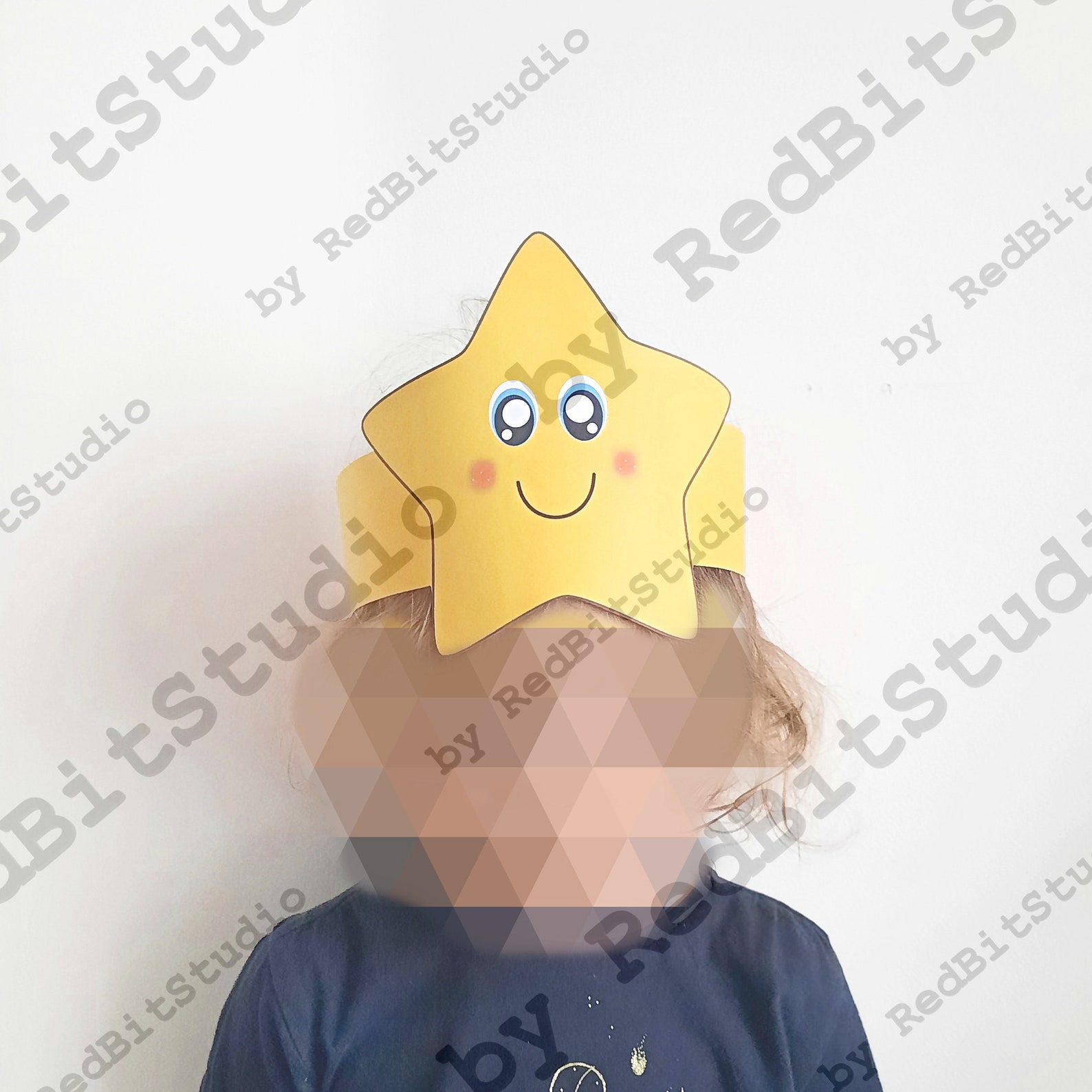 Star Paper Crown, Christmas Paper Hat for Kids, Instant Download Paper ...