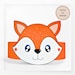Fox Paper Crown, Animal Paper Hat for Kids, Instant Download Paper ...