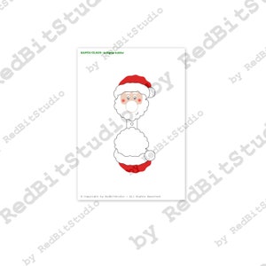Santa Claus Lollipop, Instant Download Lollipop Holder,pdf File ...