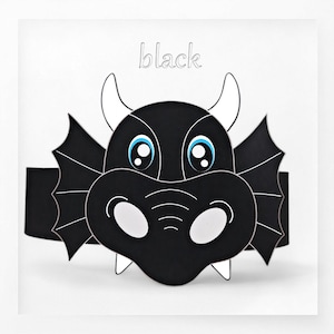 4 Dragons Paper Crowns, Dragons Paper Hats for Kids, Instant Download ...