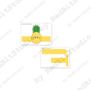 Pineapple Paper Crown,fruit Paper Hat for Kids, Instant Download Paper ...