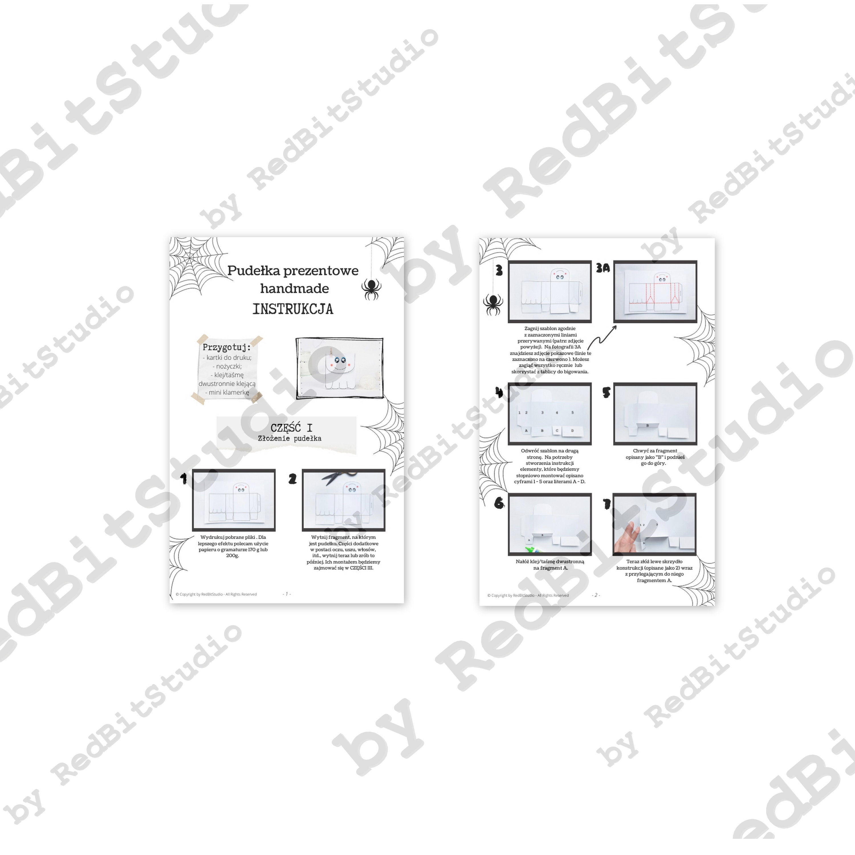 4 Cats Gift Boxes Printable, Favor Box, Template to Assemble Box, DIY ...