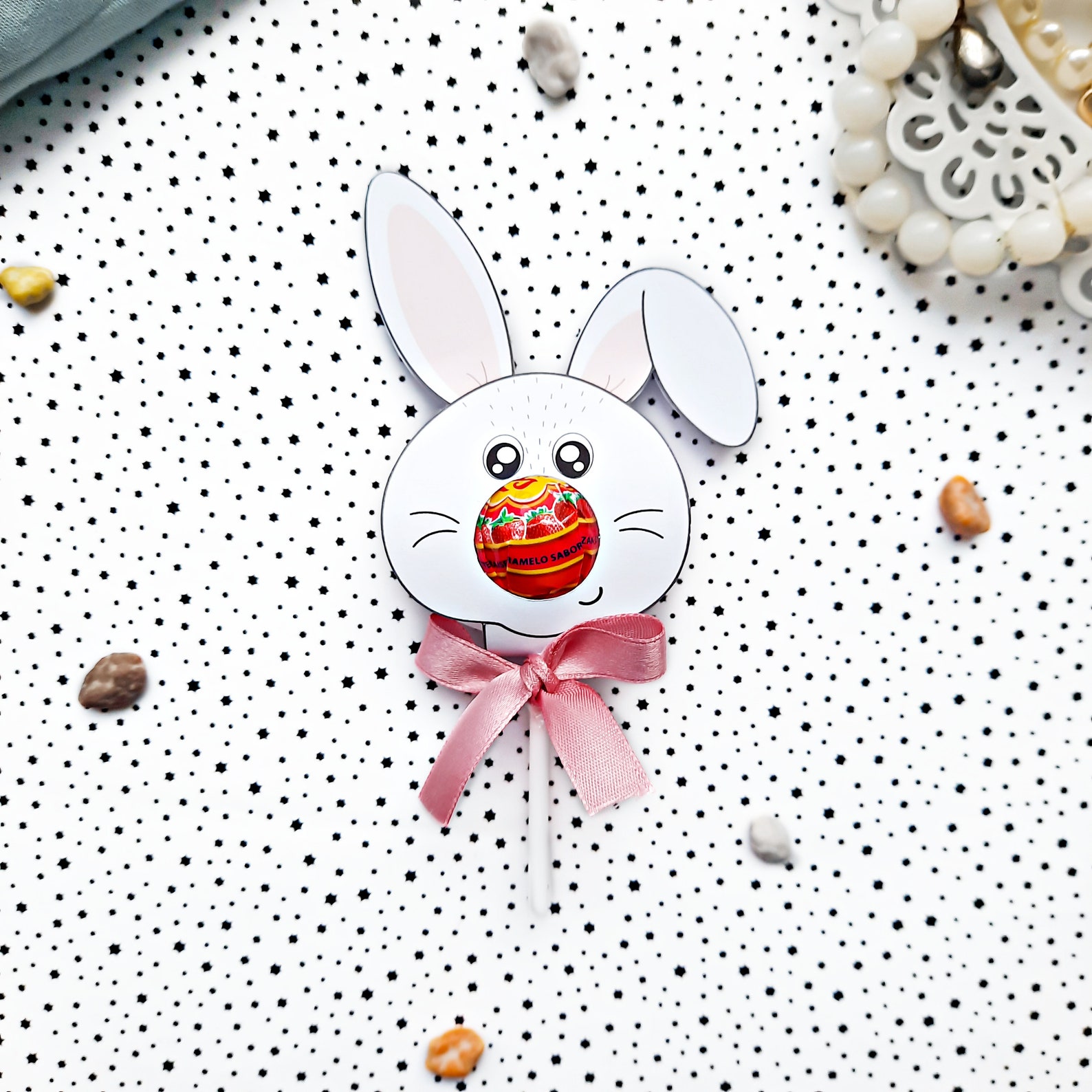 Bunny Lollipop, Rabbit Instant Download Lollipop Holder,pdf File ...
