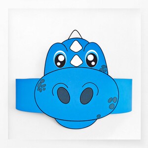 4 Dinosaur Paper Crowns, Dino Paper Hats for Kids, Instant Download ...