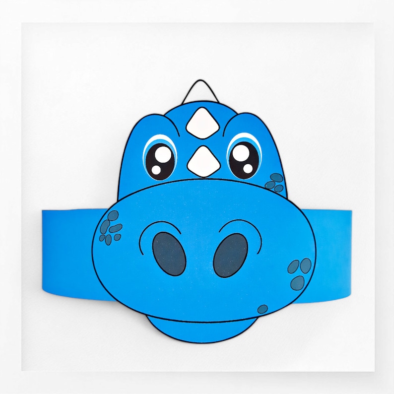 4 Dinosaur Paper Crowns, Dino Paper Hats for Kids, Instant Download ...