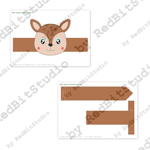 Roe Paper Crown, Animal Paper Hat for Kids, Instant Download Paper ...