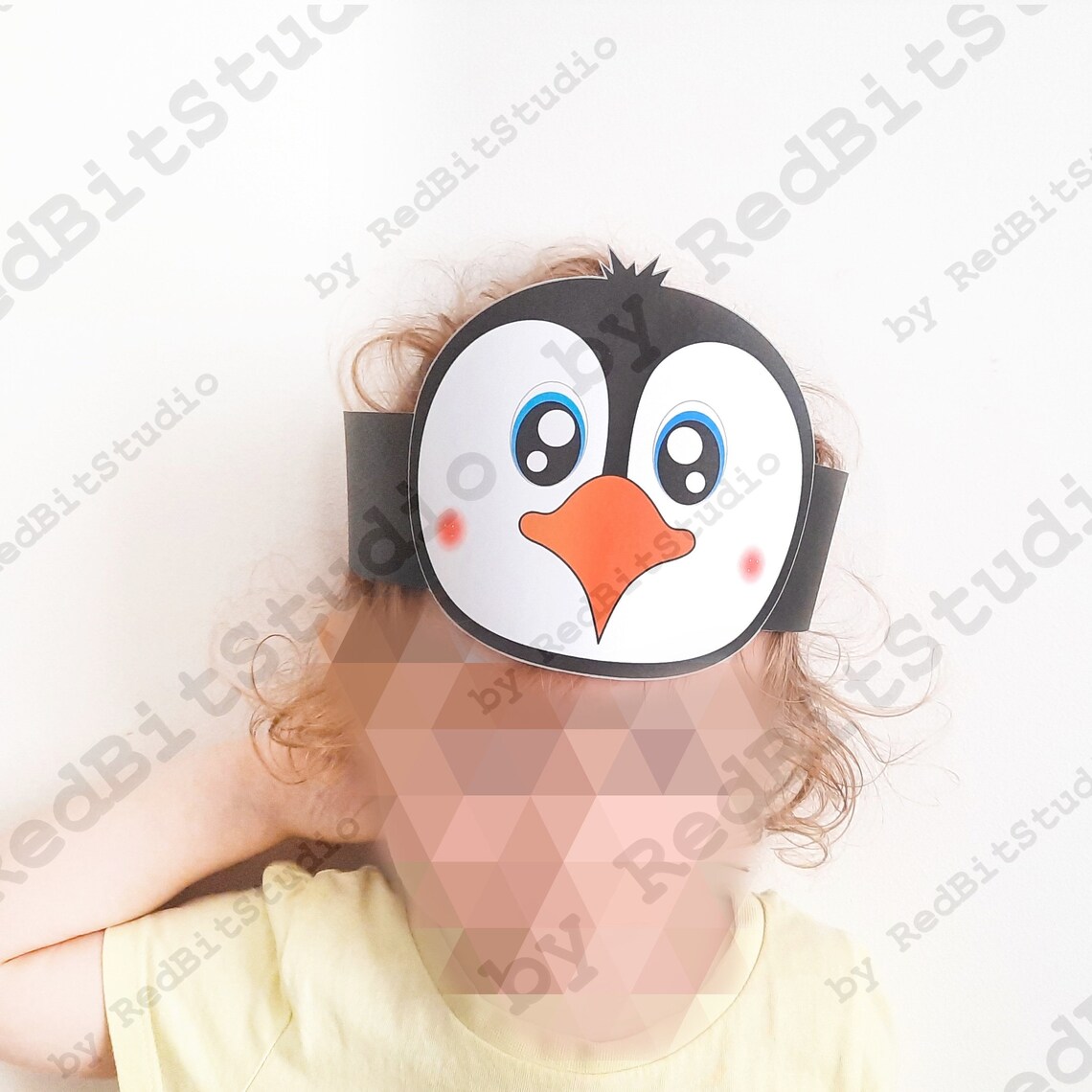 Penguin Paper Crown, Animal Paper Hat for Kids, Instant Download Paper ...