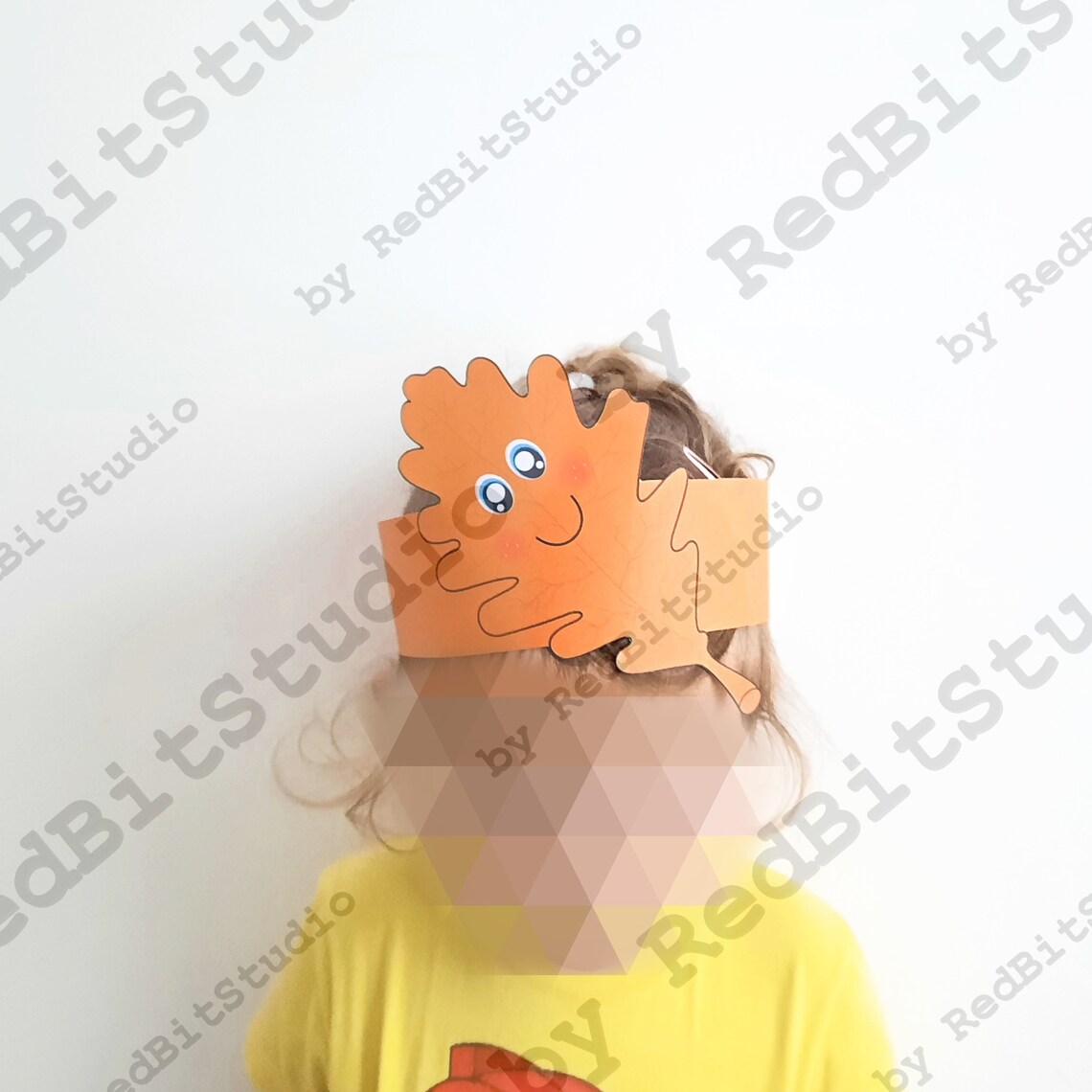 Oak Leaf Paper Crown,autumn Leaf Paper Hat for Kids,instant Download ...