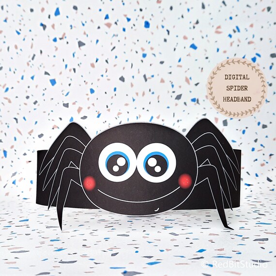 Spider Paper Crown Animal Paper Hat for Kids Instant - Etsy