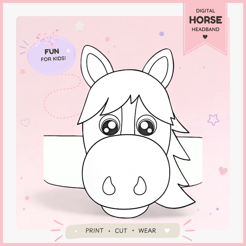 Kids Horse Mask - Etsy