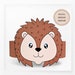 Hedgehog Paper Crown, Animal Paper Hat for Kids, Instant Download Paper ...